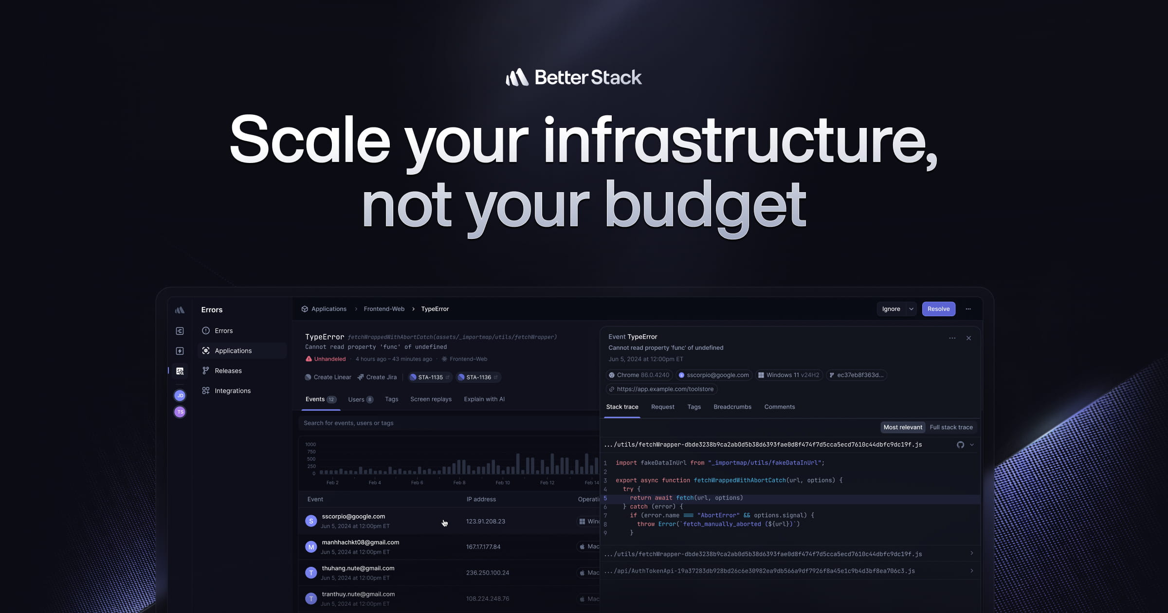 Error tracking by Better Stack