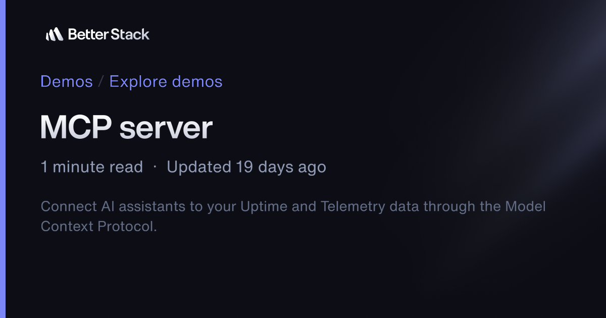 API & MCP Server demos | Demos