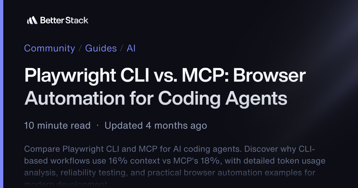 Playwright CLI vs. MCP: Browser Automation for Coding Agents | Better ...